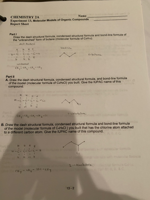 Solved C. Draw the dash structural formulas, condensed | Chegg.com