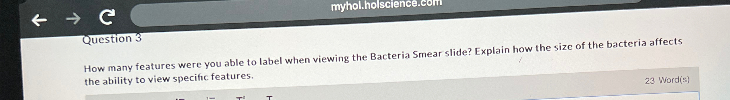 Solved myhol.holscience.comQuestion 3How many features were | Chegg.com