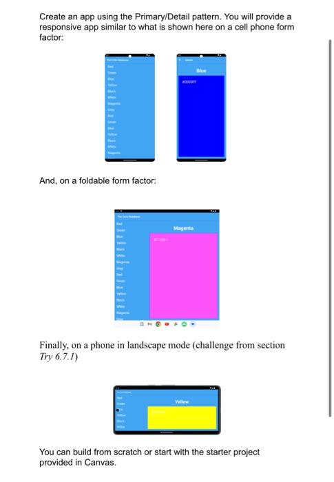 Solved please help with this assignment using android studio | Chegg.com
