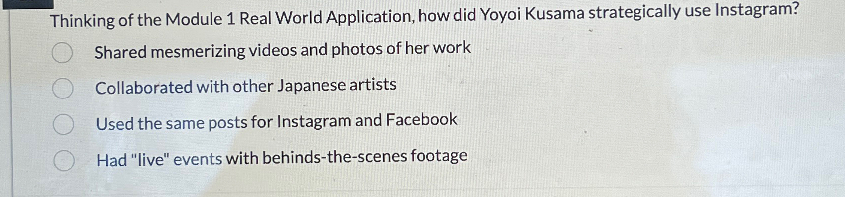 Solved Thinking of the Module 1 ﻿Real World Application, how | Chegg.com