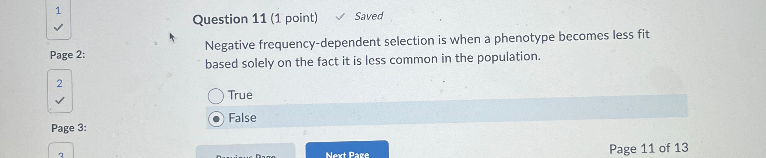 Solved Question 11 (1 ﻿point) ﻿SavedPage 2:Negative | Chegg.com
