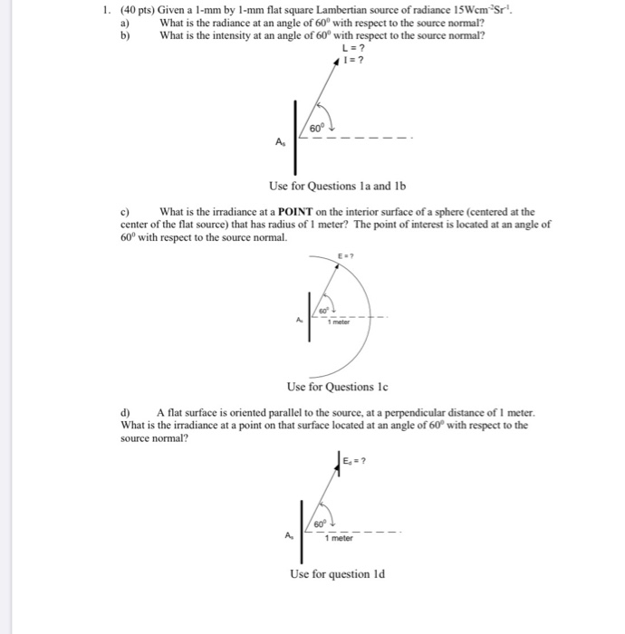 Solved 1. (40 pts) Given a 1-mm by l-mm flat square | Chegg.com