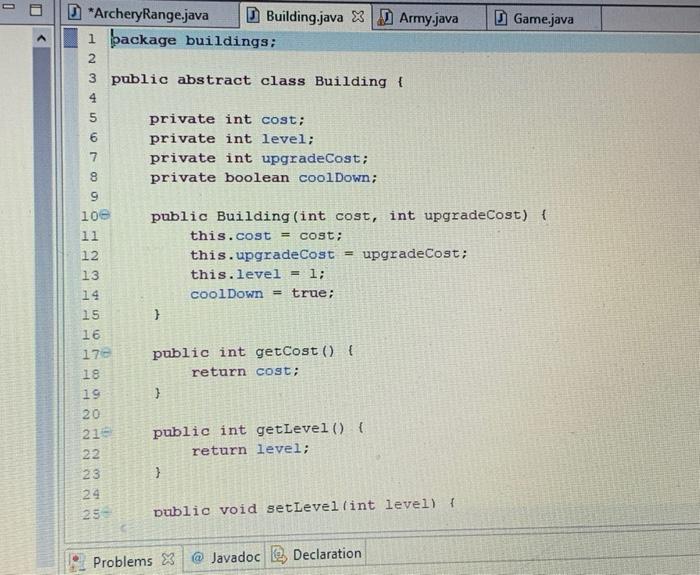 Solved You should add the following methods to the | Chegg.com