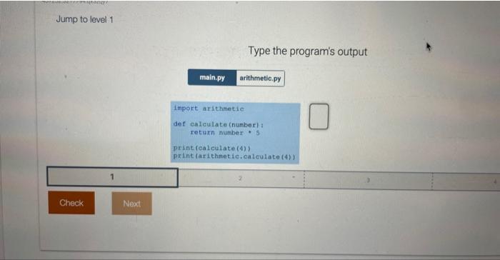 Solved Python Please Import Arithmetic Def Calculate 5982