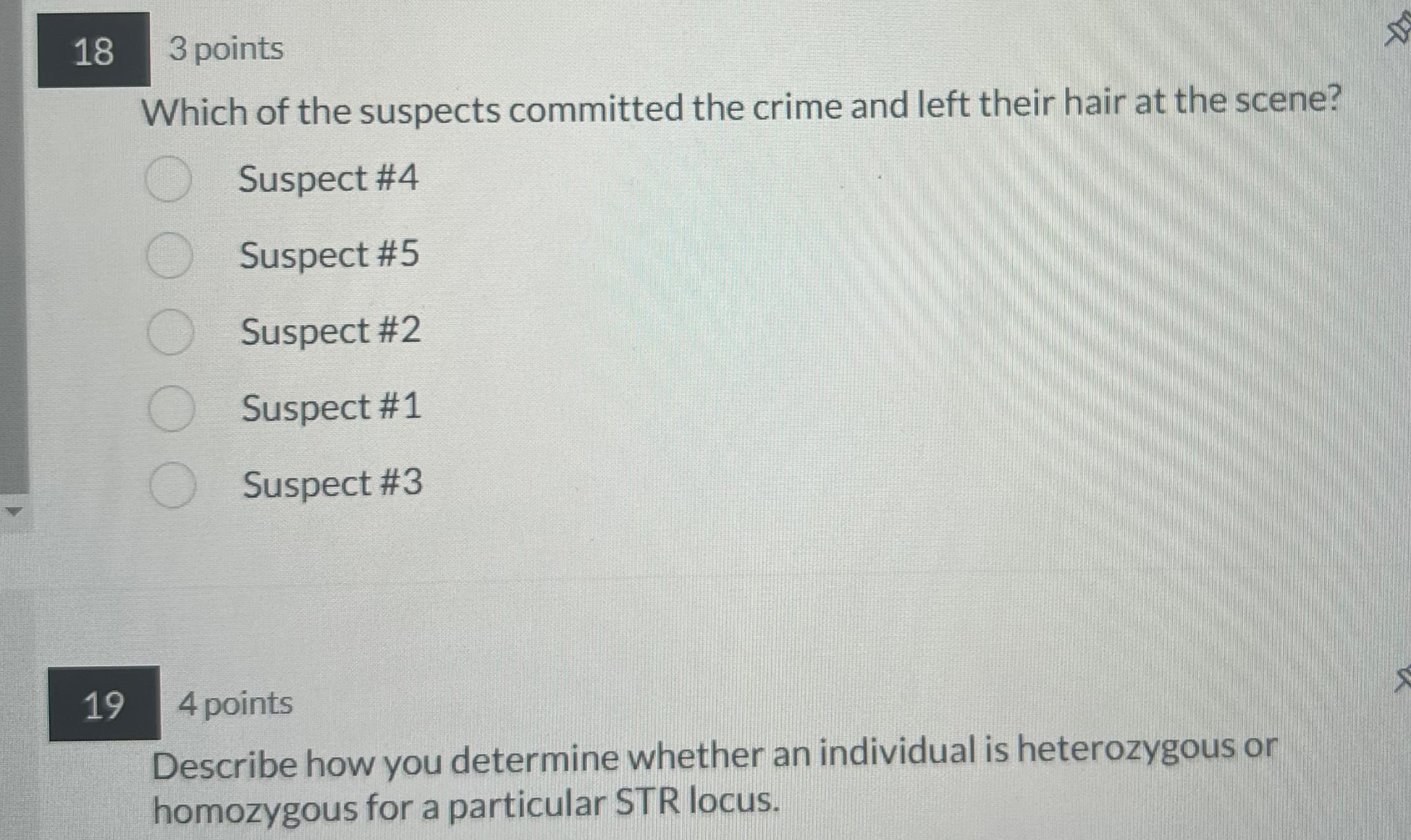 Solved STR Murder DataUse the following DNA sequences to | Chegg.com