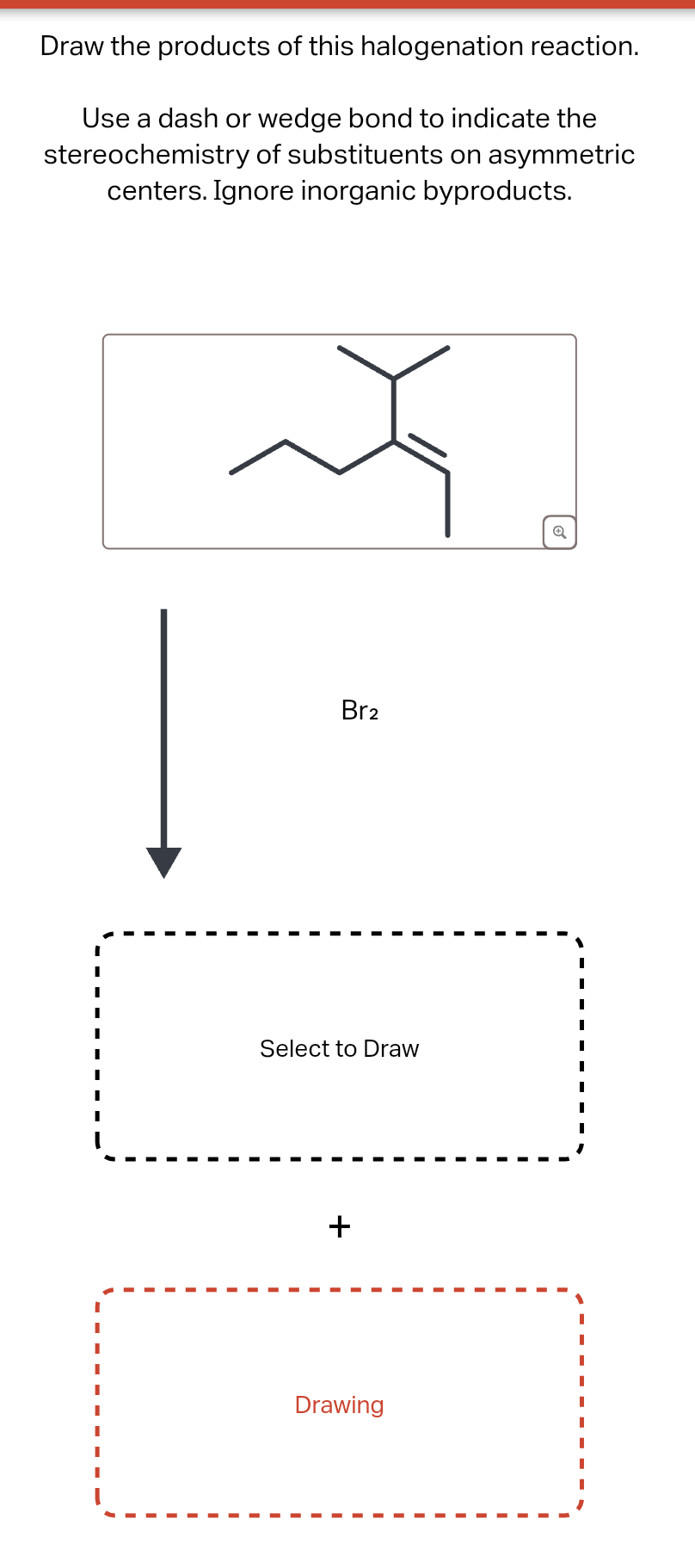 Solved Draw the products of this halogenation reaction.Use a | Chegg.com