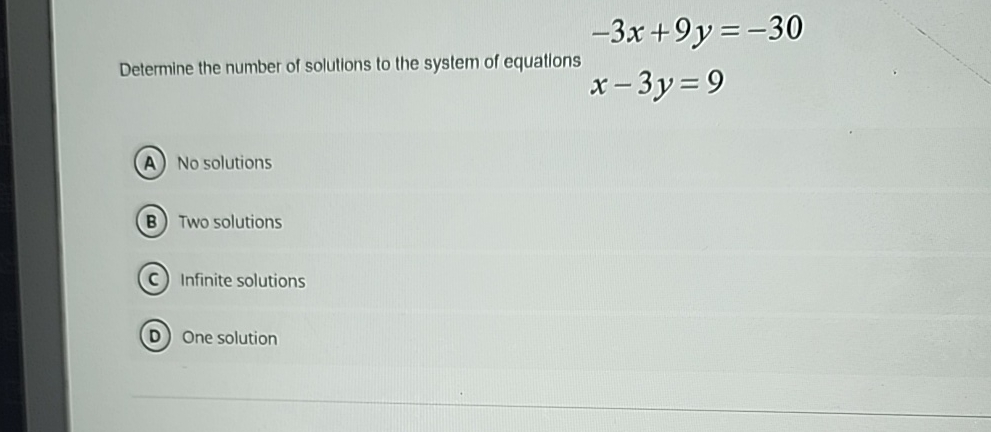 Solved Determine the number of solutions to the system of | Chegg.com