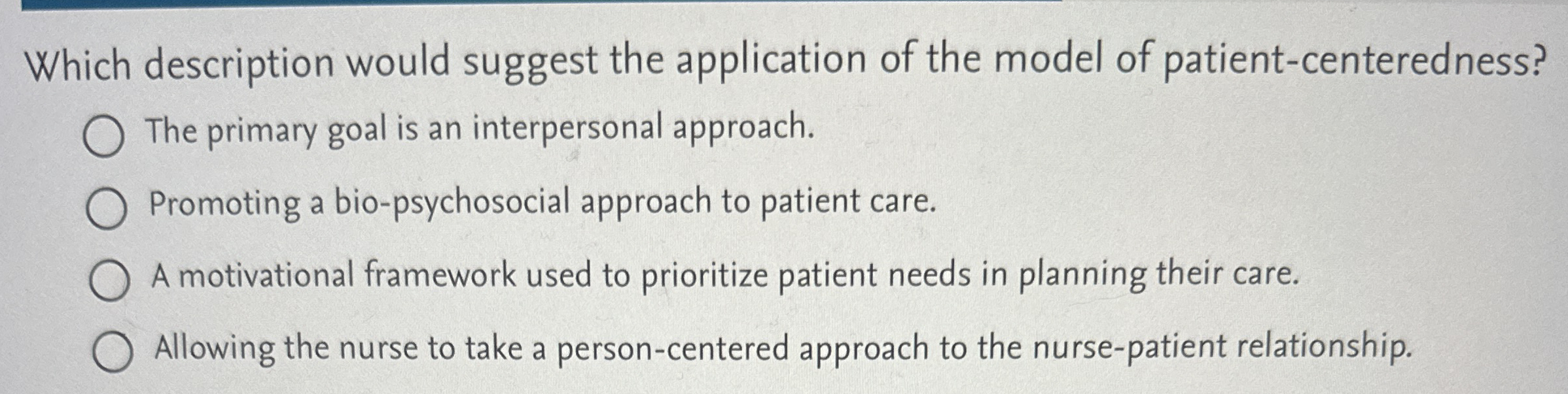 Which description would suggest the application of | Chegg.com