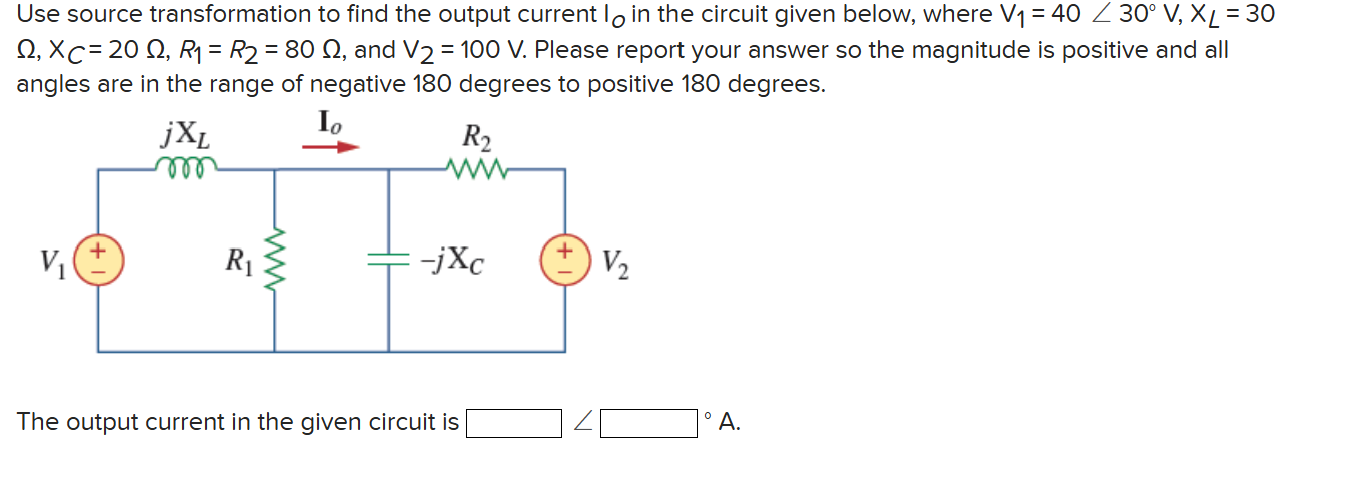Solved Use Source Transformation To find The Output Current 8119