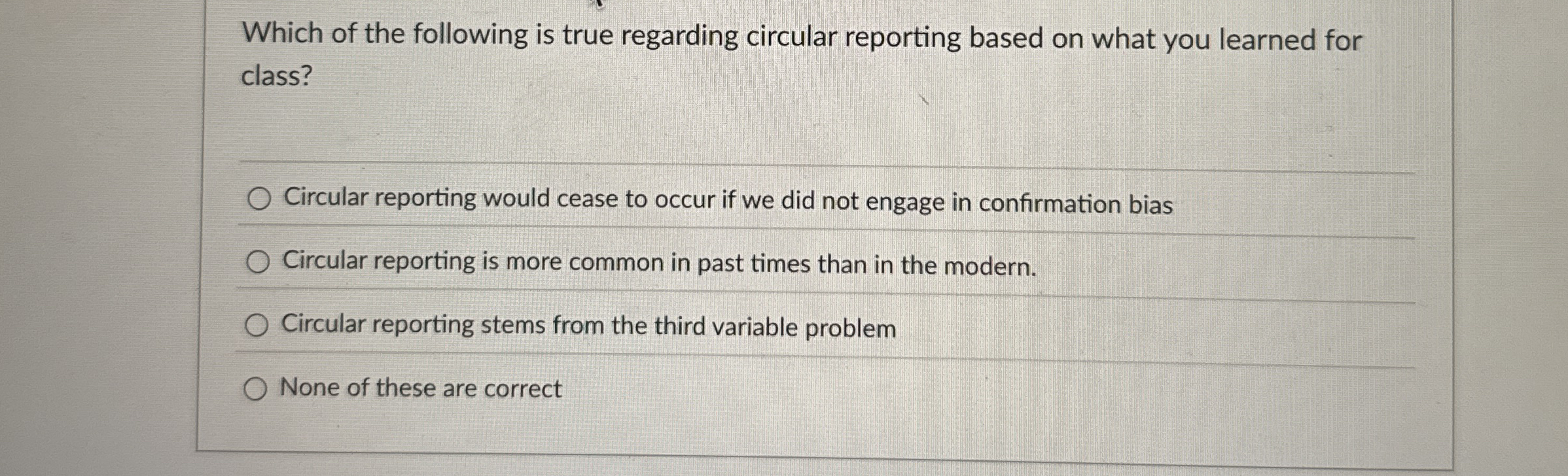 Solved Which of the following is true regarding circular | Chegg.com