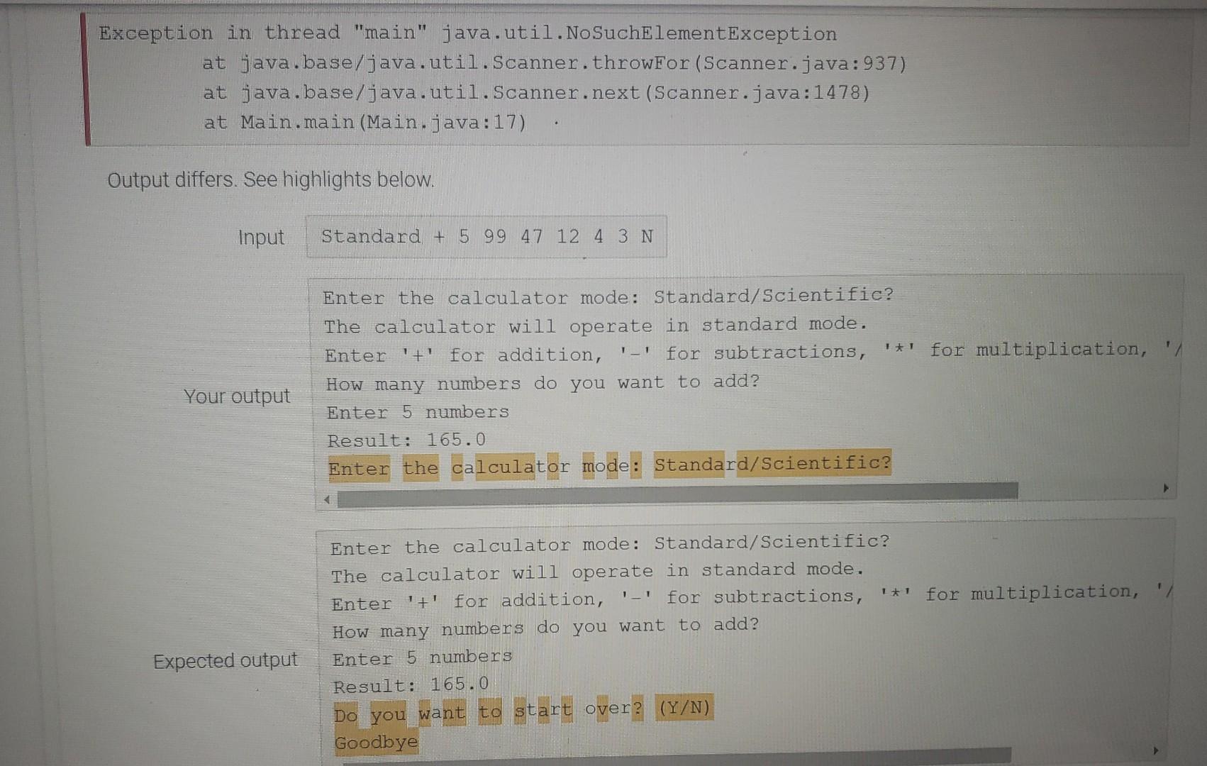 Solved I have this java code while running getting those | Chegg.com
