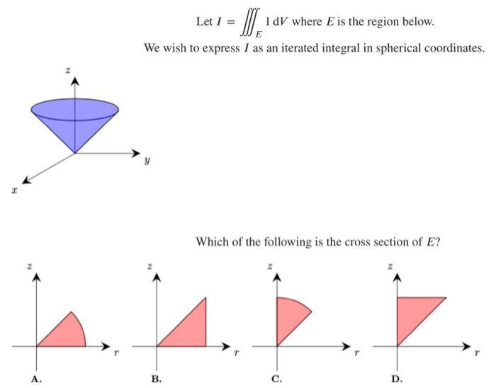 Solved Let E be a solid that has the following cross | Chegg.com