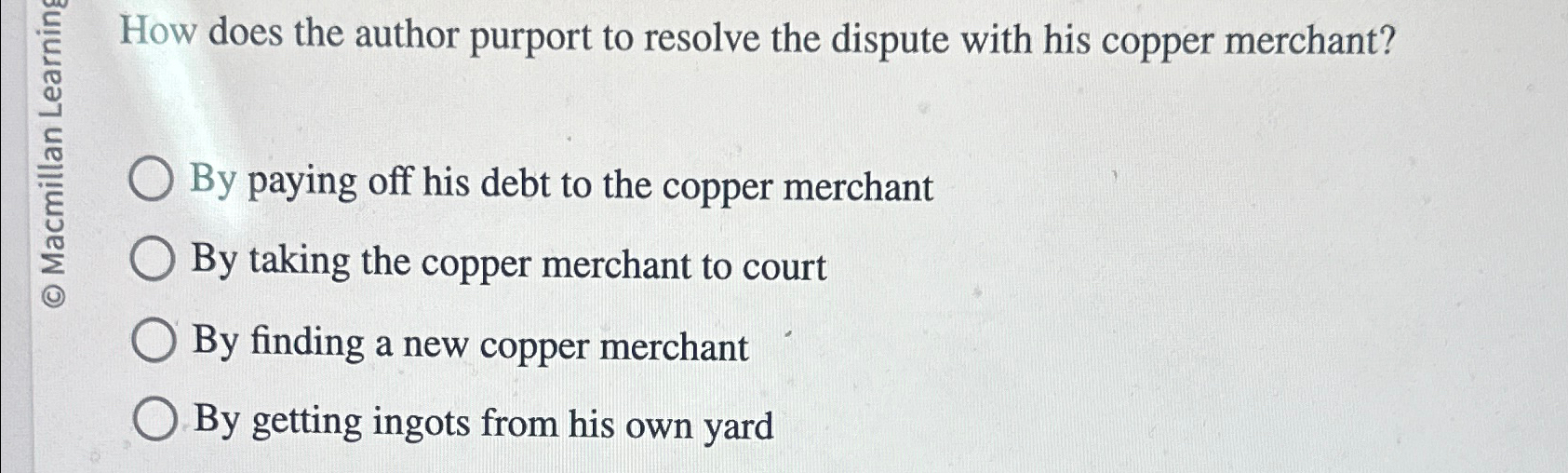 Solved How does the author purport to resolve the dispute | Chegg.com