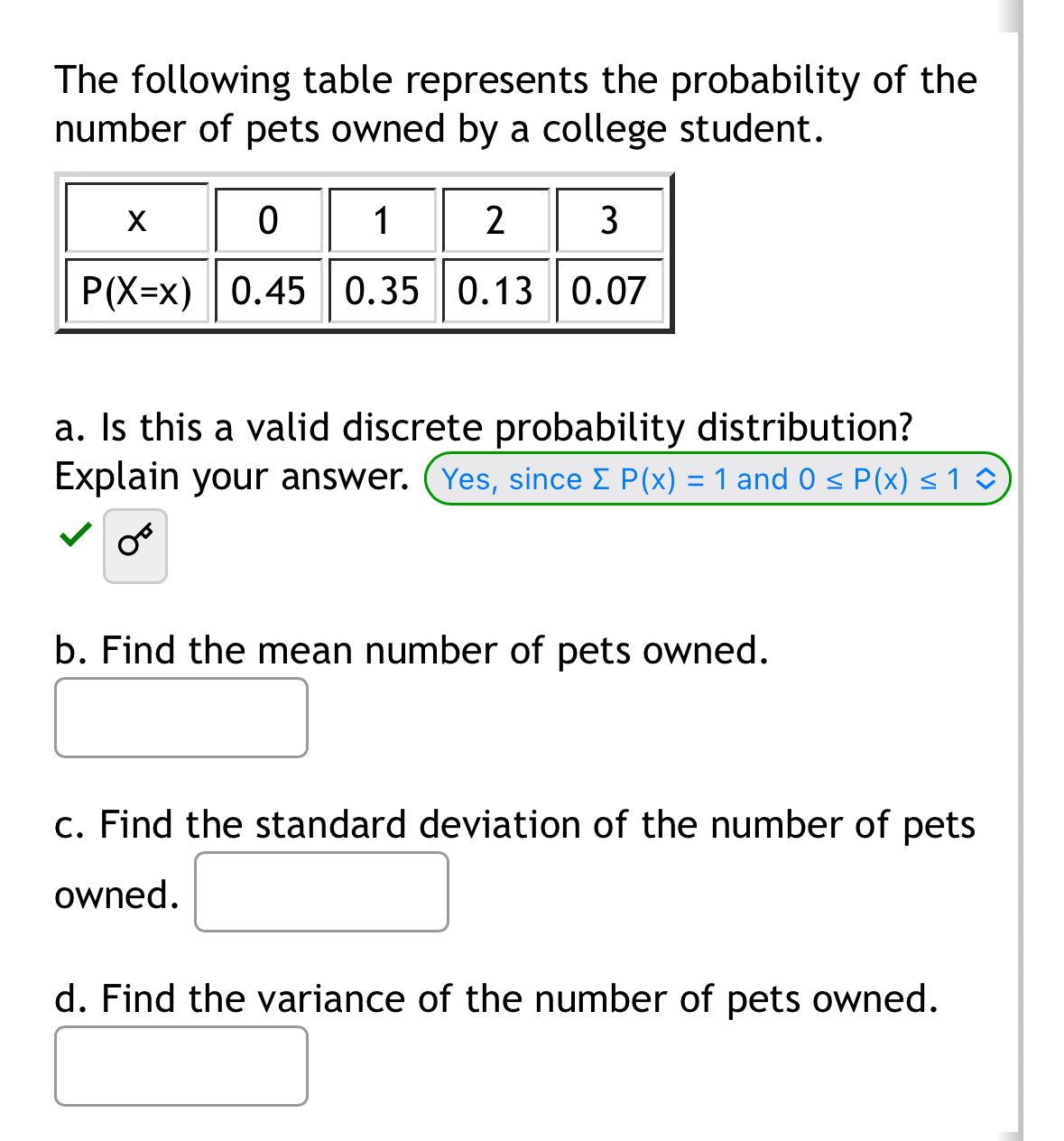Solved The following table represents the probability of | Chegg.com