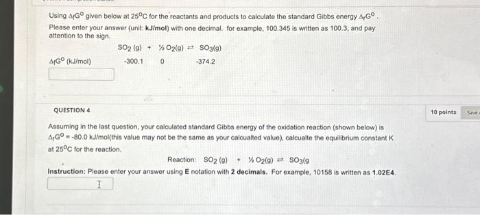 Solved Using ΔyG∘ given below at 25∘C for the reactants and | Chegg.com