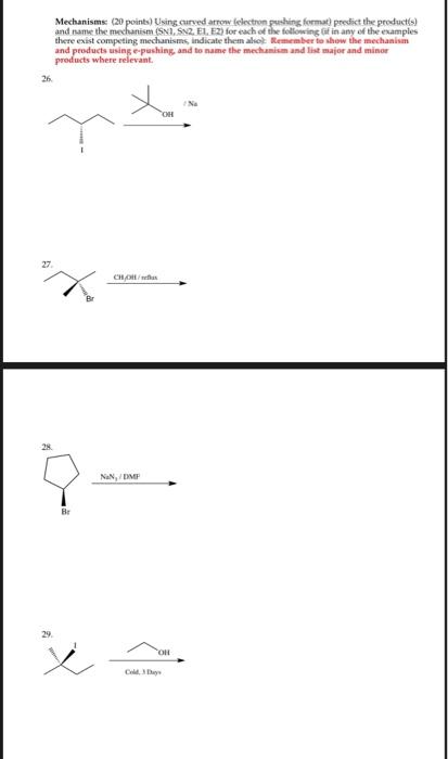 Solved Mechanisms (20 points) Using curved arrow (electron | Chegg.com
