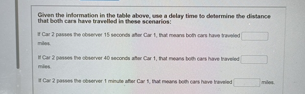 Solved Given the information in the table above, use a delay | Chegg.com