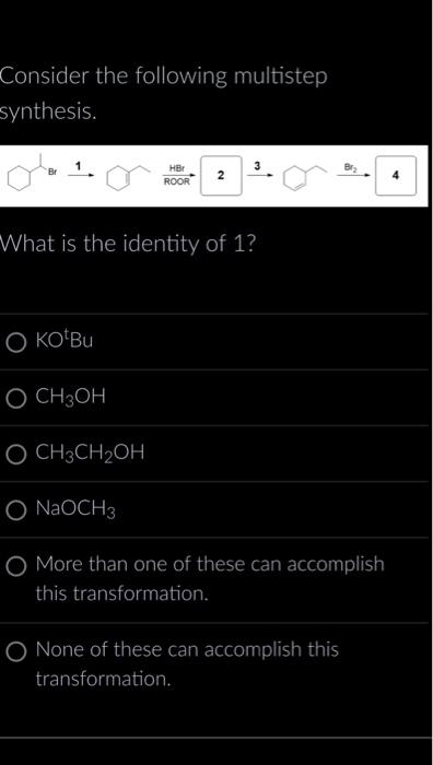 Solved Consider the following multistep synthesis. | Chegg.com