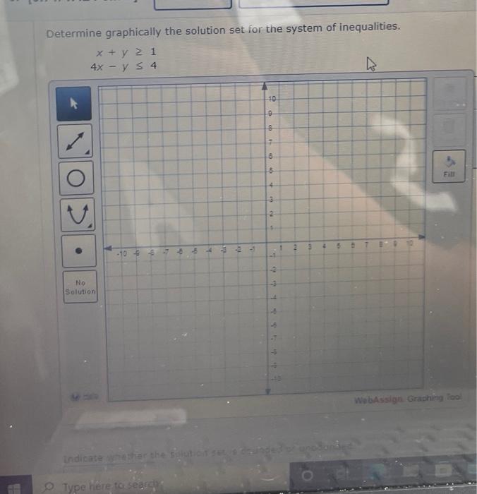 Solved Determine graphically the solution set for the system | Chegg.com