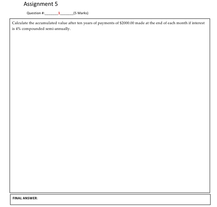 Solved Assignment 5 Question 1 5 Marks Calculate 