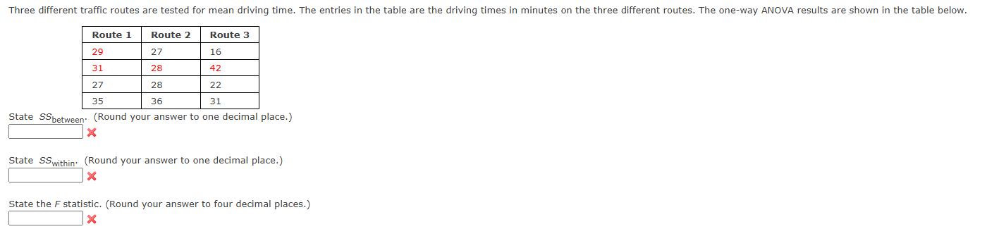 Solved \table[[Route 1,Route 2,Route | Chegg.com