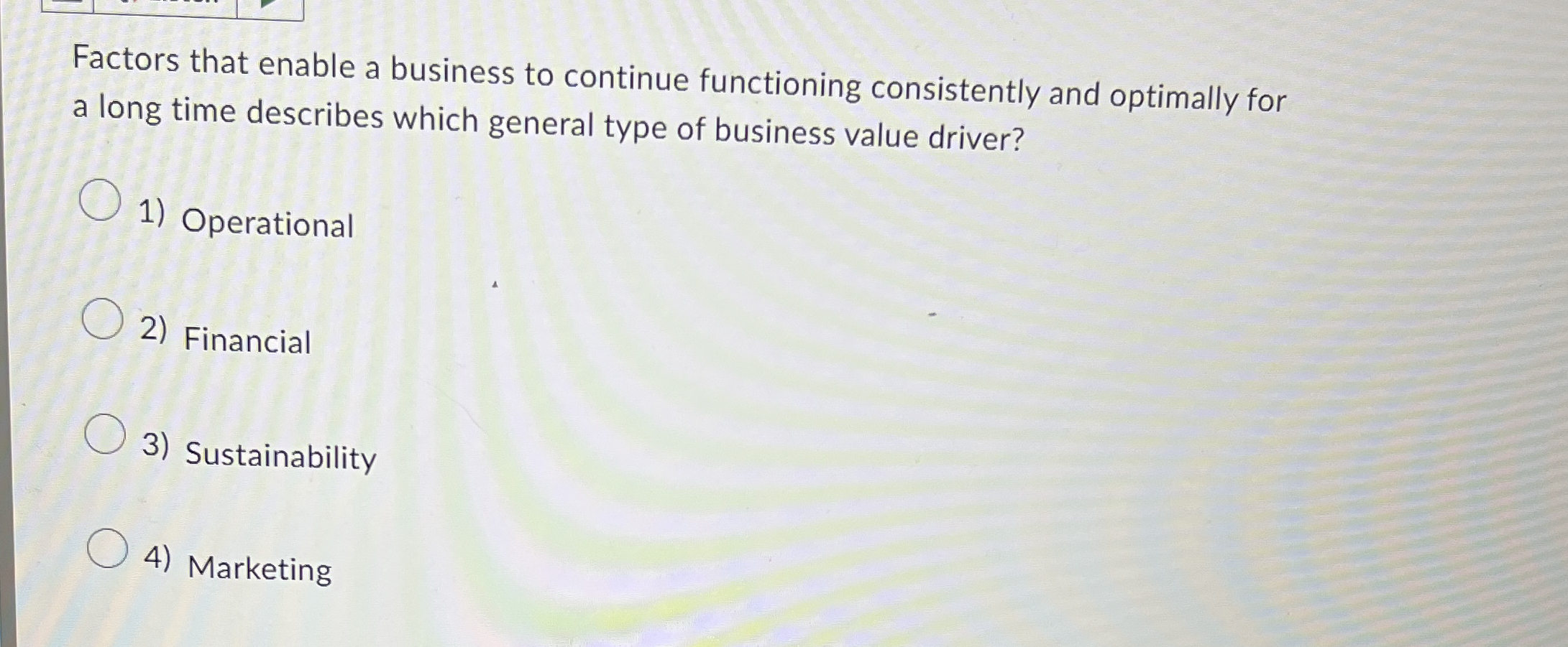 Solved Factors that enable a business to continue | Chegg.com