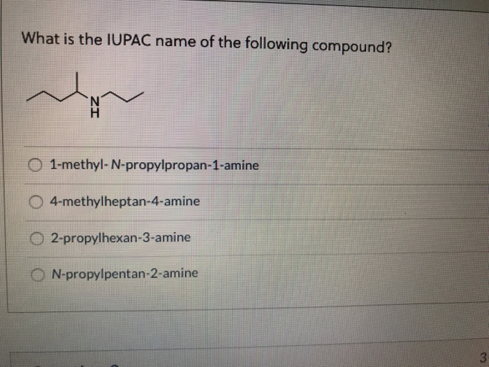 Solved What is the common name of the following compound? O | Chegg.com