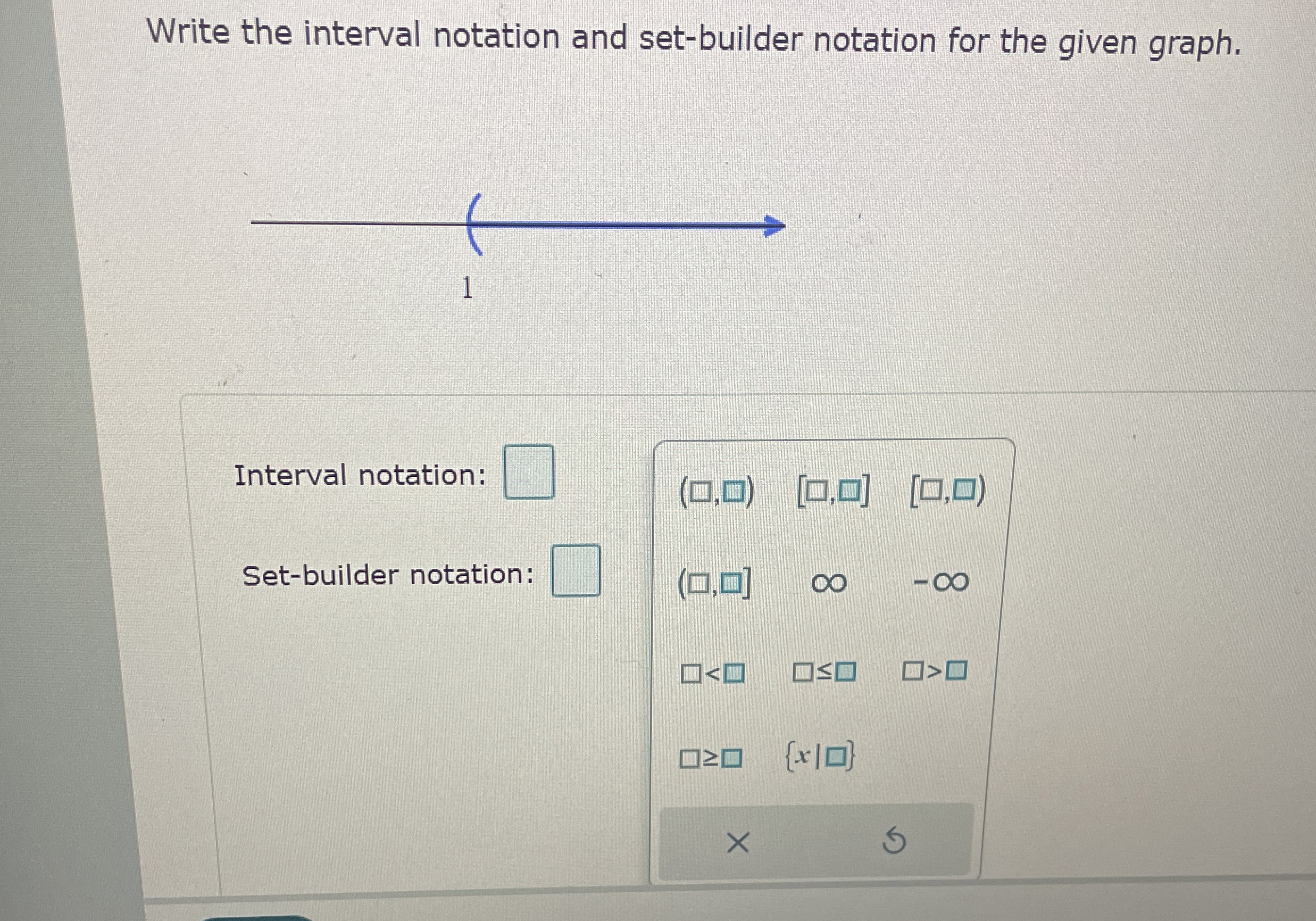 Solved Write the interval notation and set-builder notation | Chegg.com