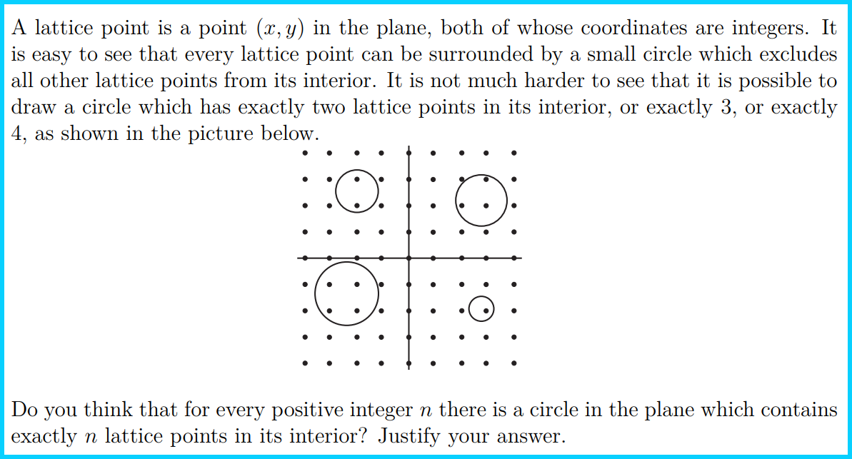 Solved lattice point is a point (x,y) ﻿in the plane, both of | Chegg.com