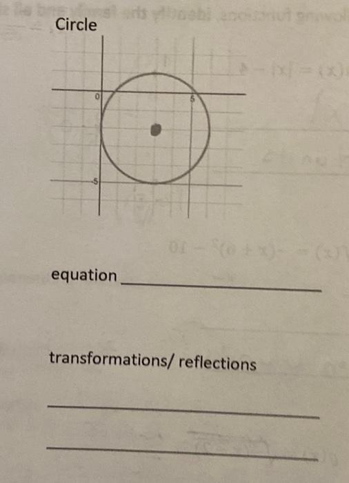 Solved Describe the transformations/ reflections and write | Chegg.com