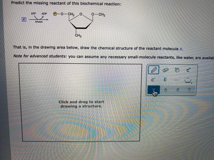 Solved Predict the missing reactant of this biochemical | Chegg.com