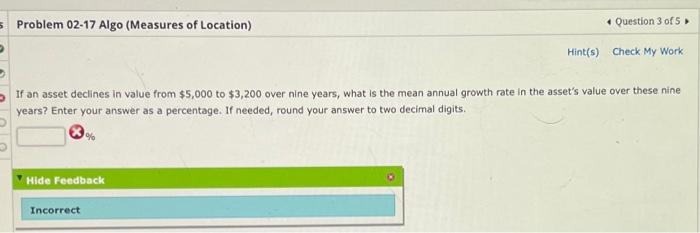 Solved If an asset declines in value from $5,000 to $3,200 | Chegg.com