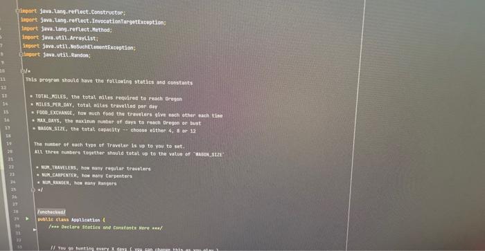 Solved The Application class will use helper methods in the | Chegg.com
