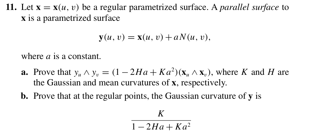 Solved Let x=x(u,v) be ﻿a regular parametrized surface. A | Chegg.com