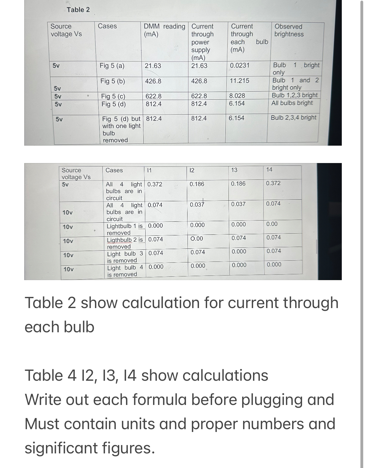 Please help with how to do calculations for the | Chegg.com