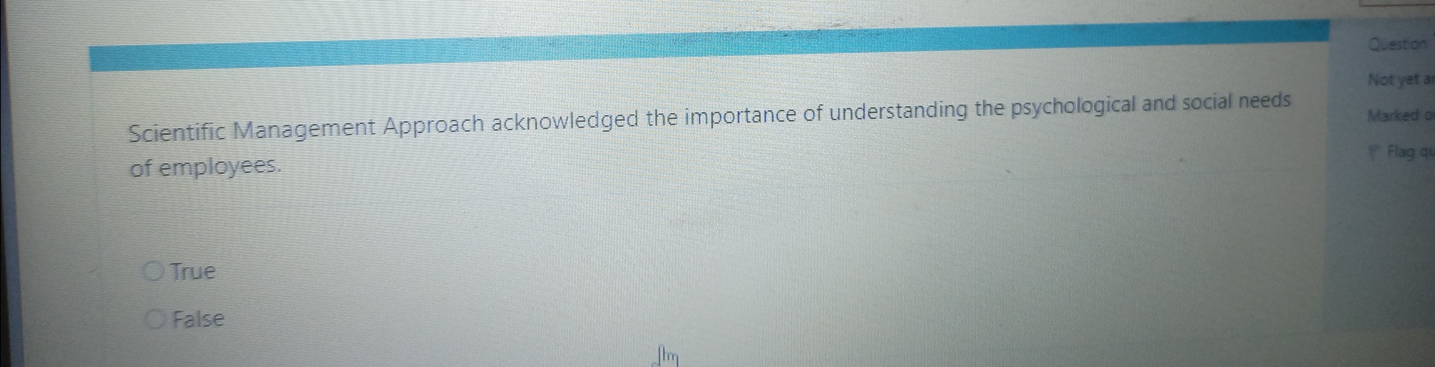 Solved Scientific Management Approach acknowledged the | Chegg.com