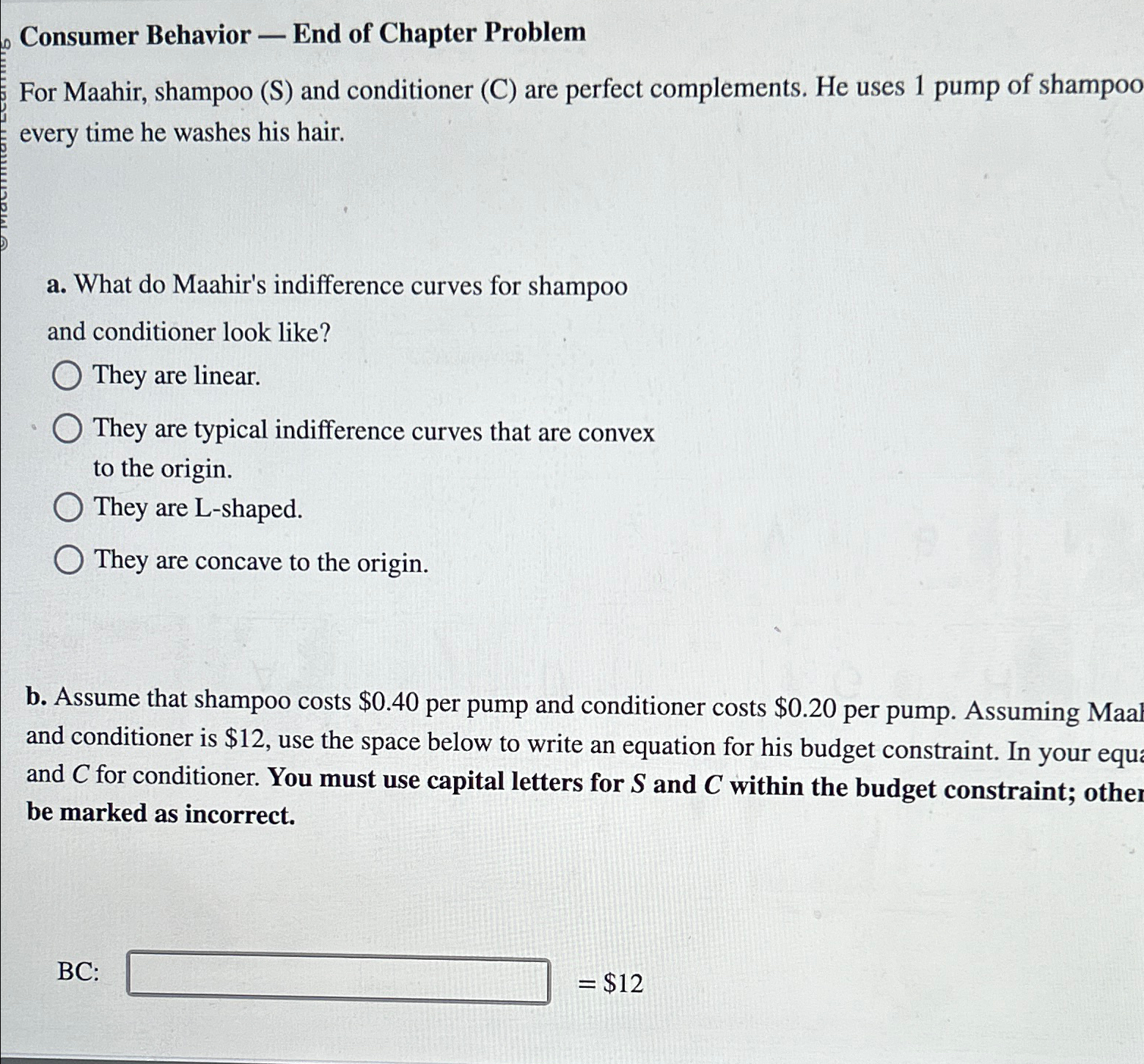 Solved Consumer Behavior — ﻿End of Chapter ProblemFor | Chegg.com