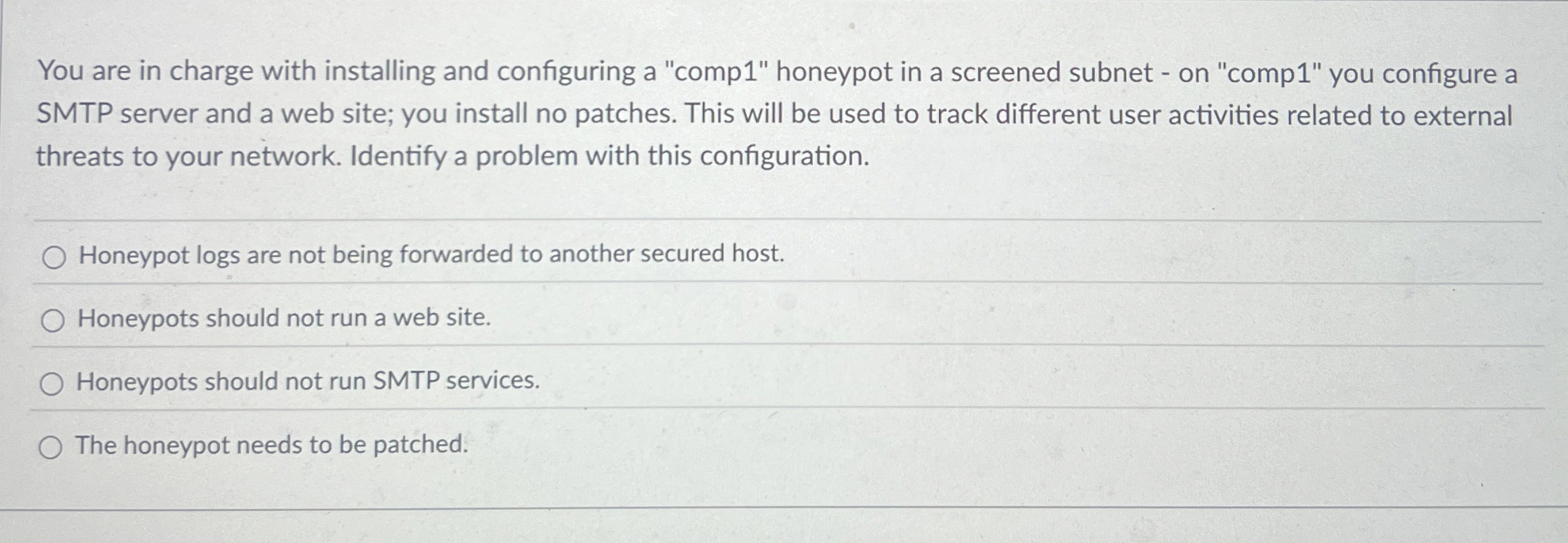 Solved You are in charge with installing and configuring a | Chegg.com