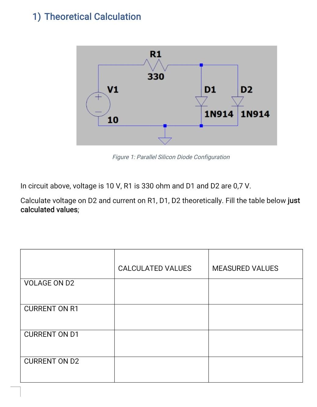 Solved 1 Theoretical Calculation Figure 1 Parallel Silicon