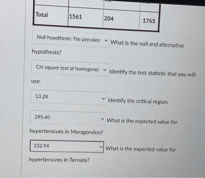 Solved A sample survey to determine the prevalence of | Chegg.com