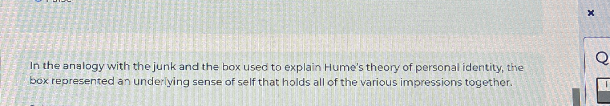 Solved In the analogy with the junk and the box used to | Chegg.com