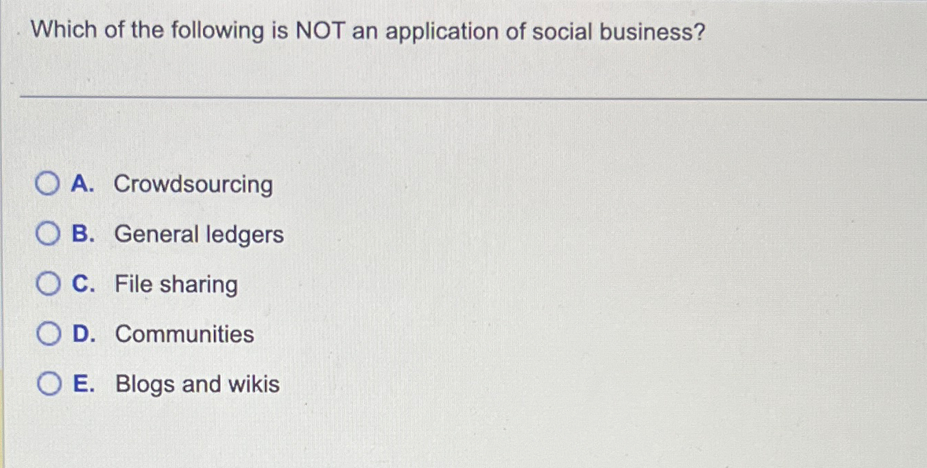 Solved Which of the following is NOT an application of | Chegg.com