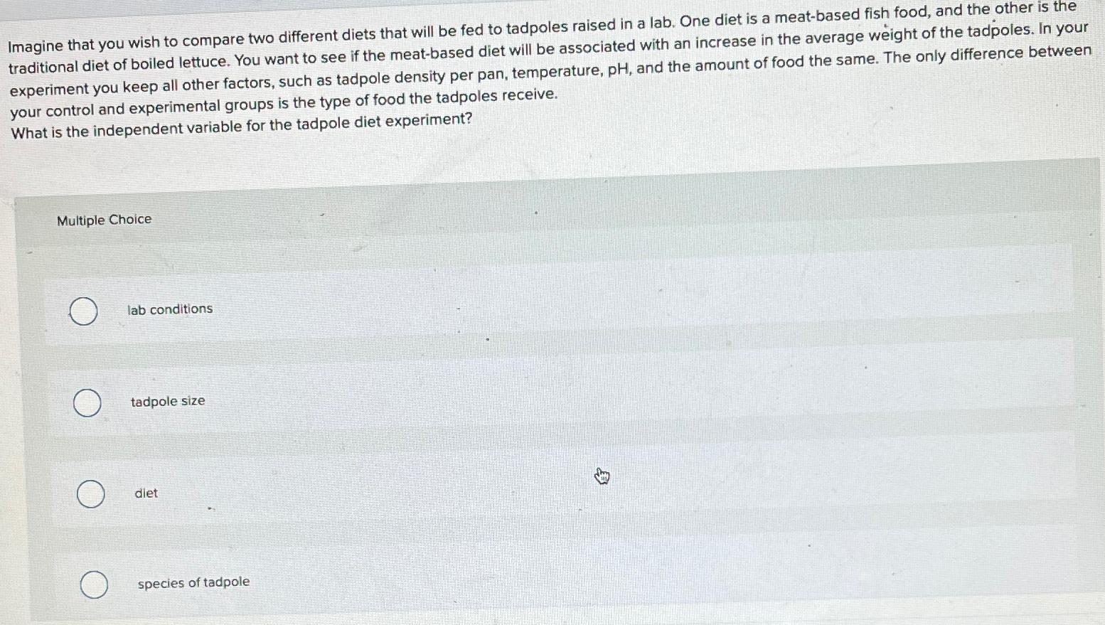 Solved Imagine that you wish to compare two different diets | Chegg.com