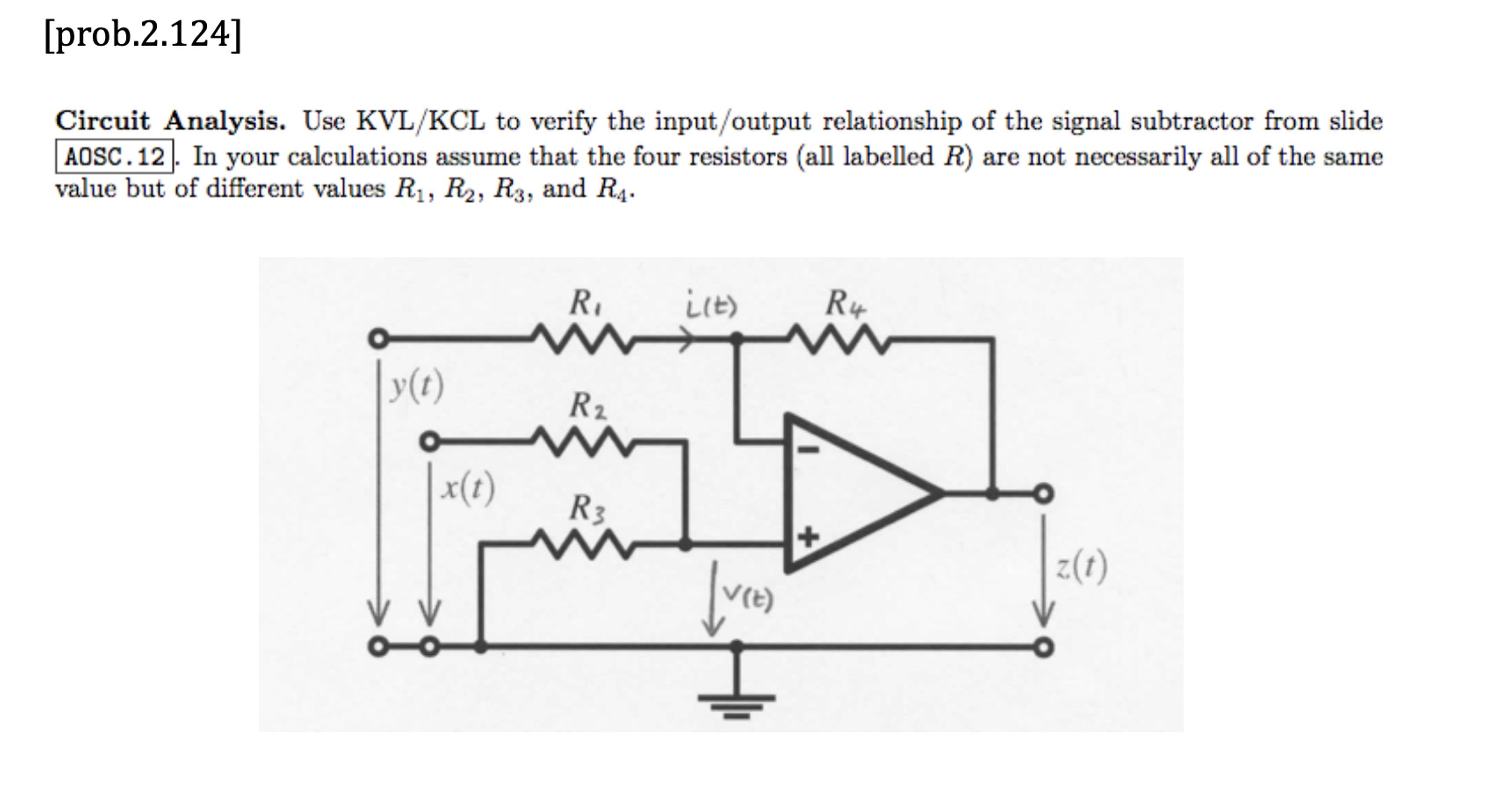 Circuit Analysis. Use KVL/KCL to verify the | Chegg.com