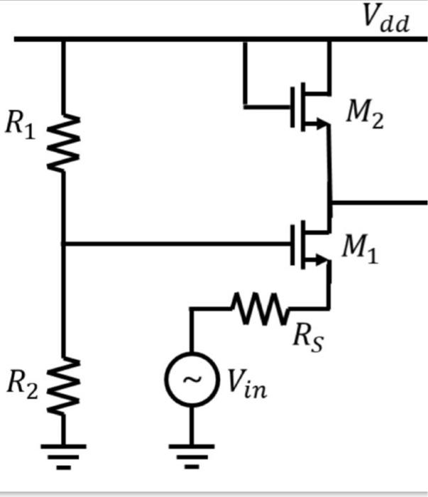 Solved It Is A Circuit Connected To A Diode Connected Load