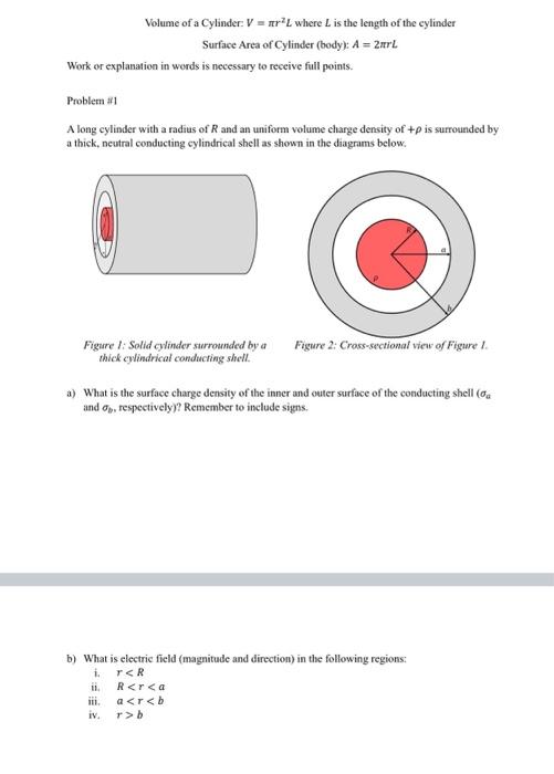 Solved Volume of a Cylinder: V=πr2L where L is the length of | Chegg.com