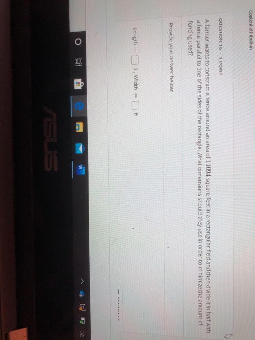 Solved Content attribution QUESTION 16. 1 POINT A farmer | Chegg.com