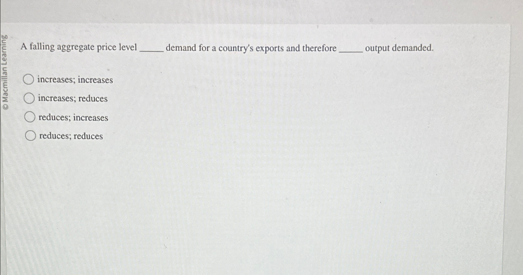 Solved A falling aggregate price level demand for a | Chegg.com