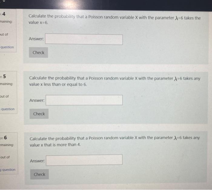 Solved Calculate the expected value of a Poisson random | Chegg.com