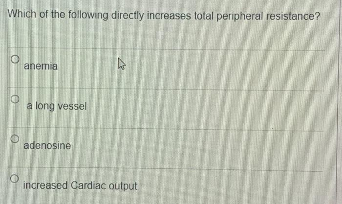 Solved Which of the following directly increases total | Chegg.com
